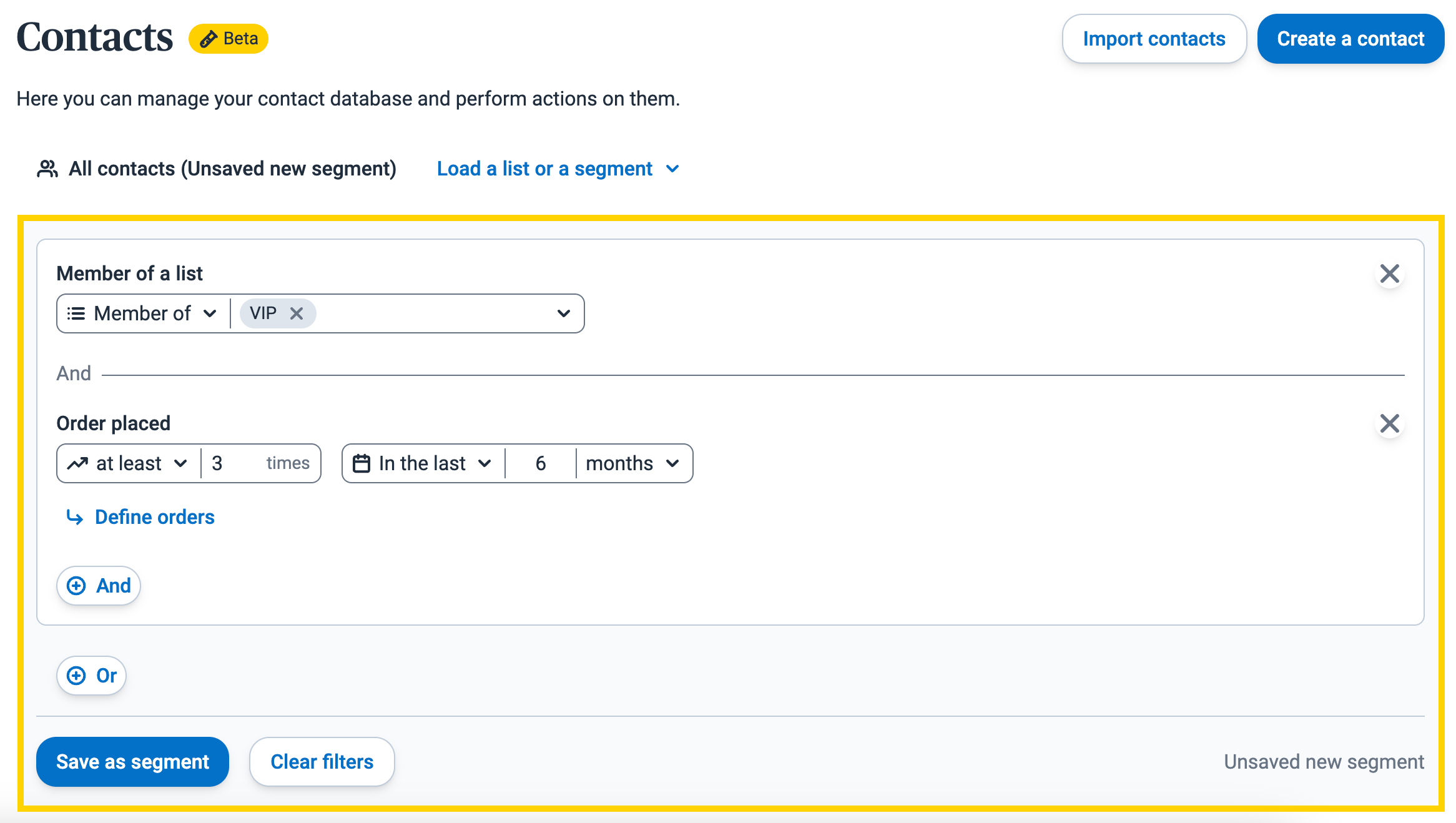 Search for contacts – Brevo - Help Center