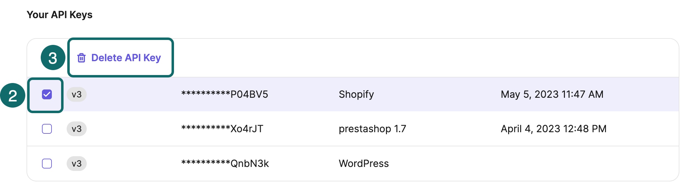 Create and manage your API keys – Home