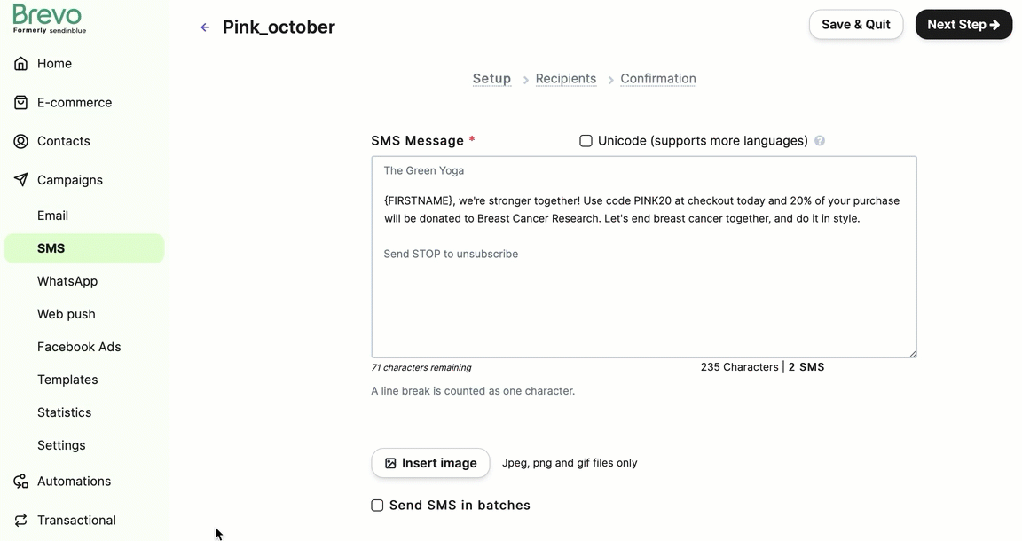 Add an image to your SMS campaigns (MMS) – Brevo - Help Center