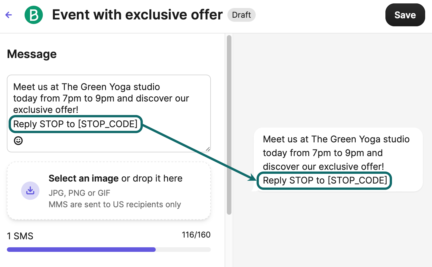Include an unsubscribe option in your SMS messages – Brevo - Help Center