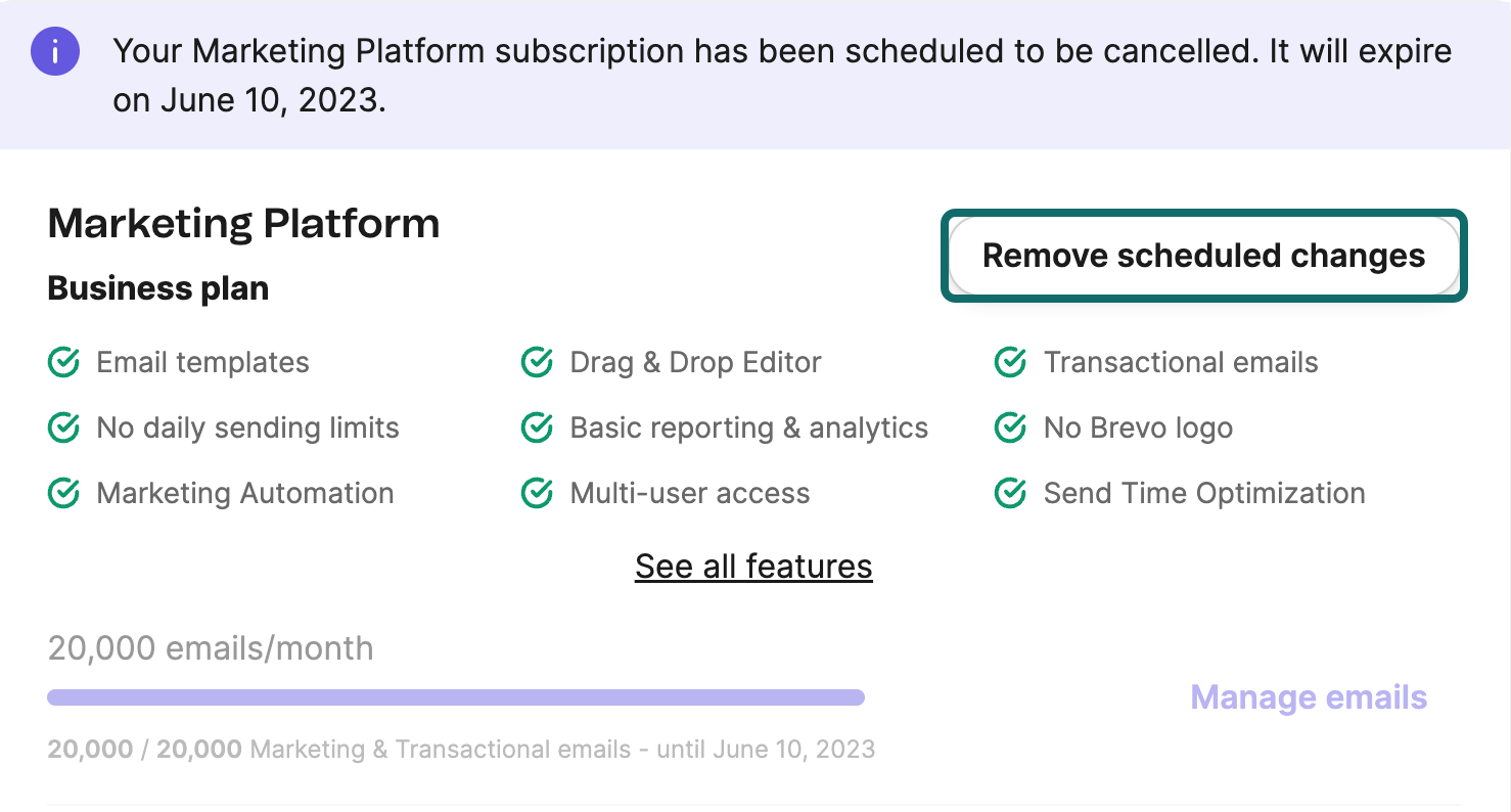 Cancel your subscription – Home