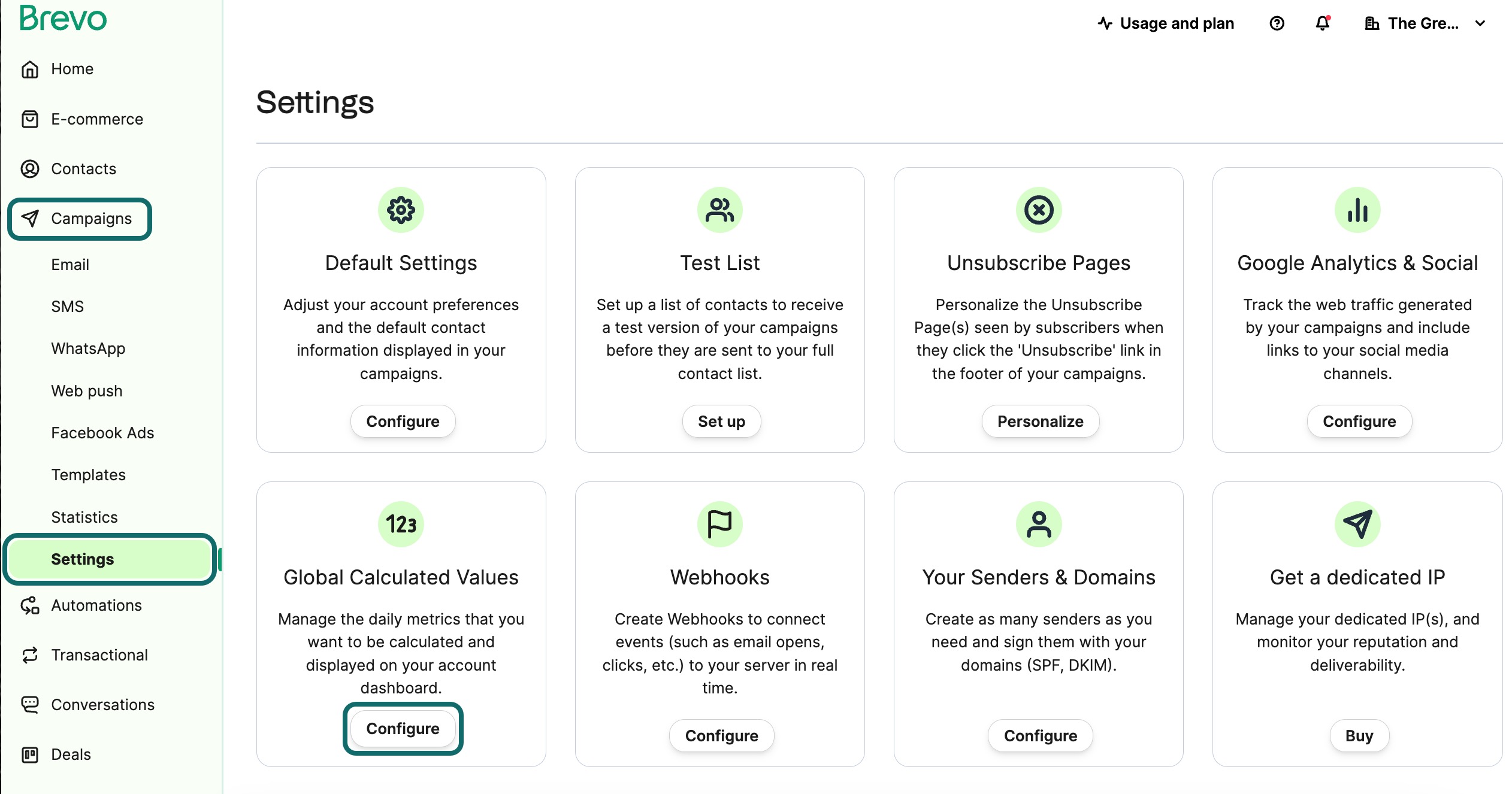 Add Global Computed Values to my Dashboard – Home