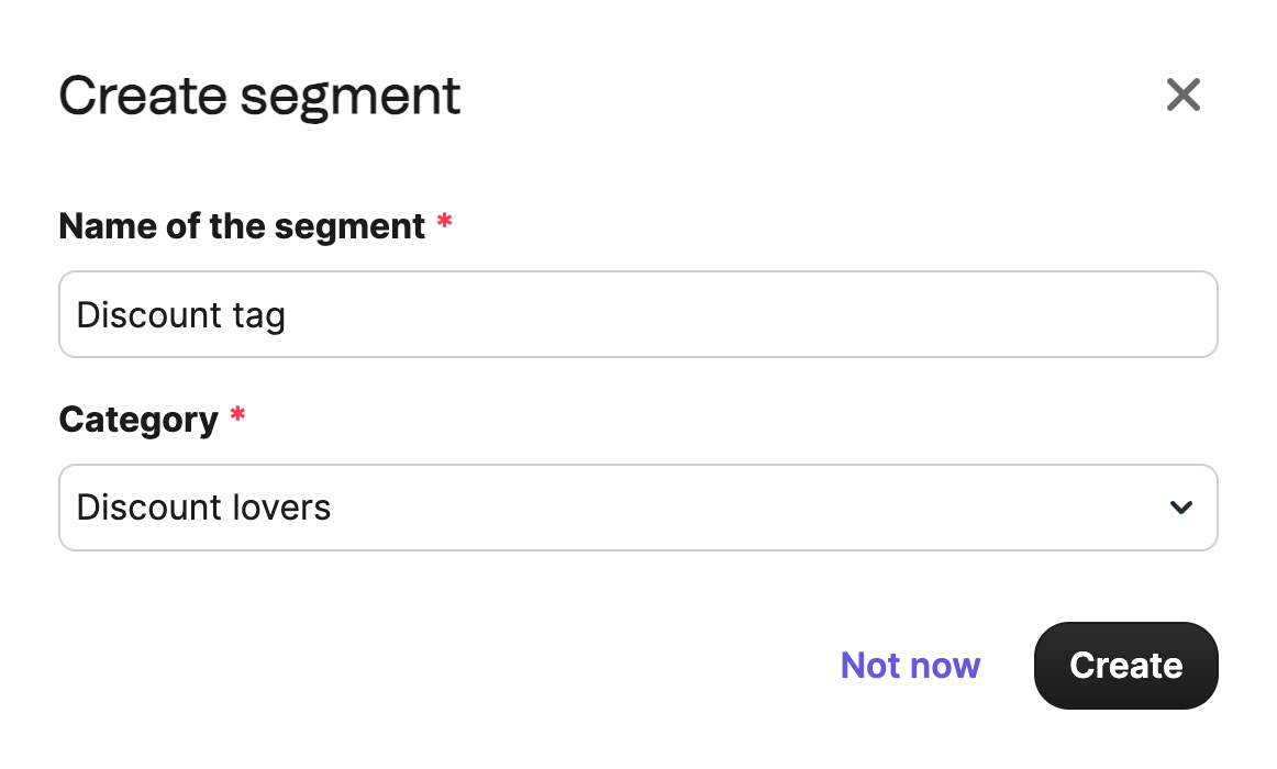 Create a segment to filter your contacts – Home