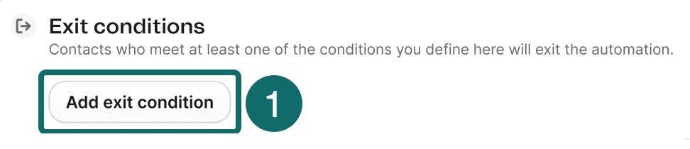 Define and manage the audience entry and exit conditions for an ...