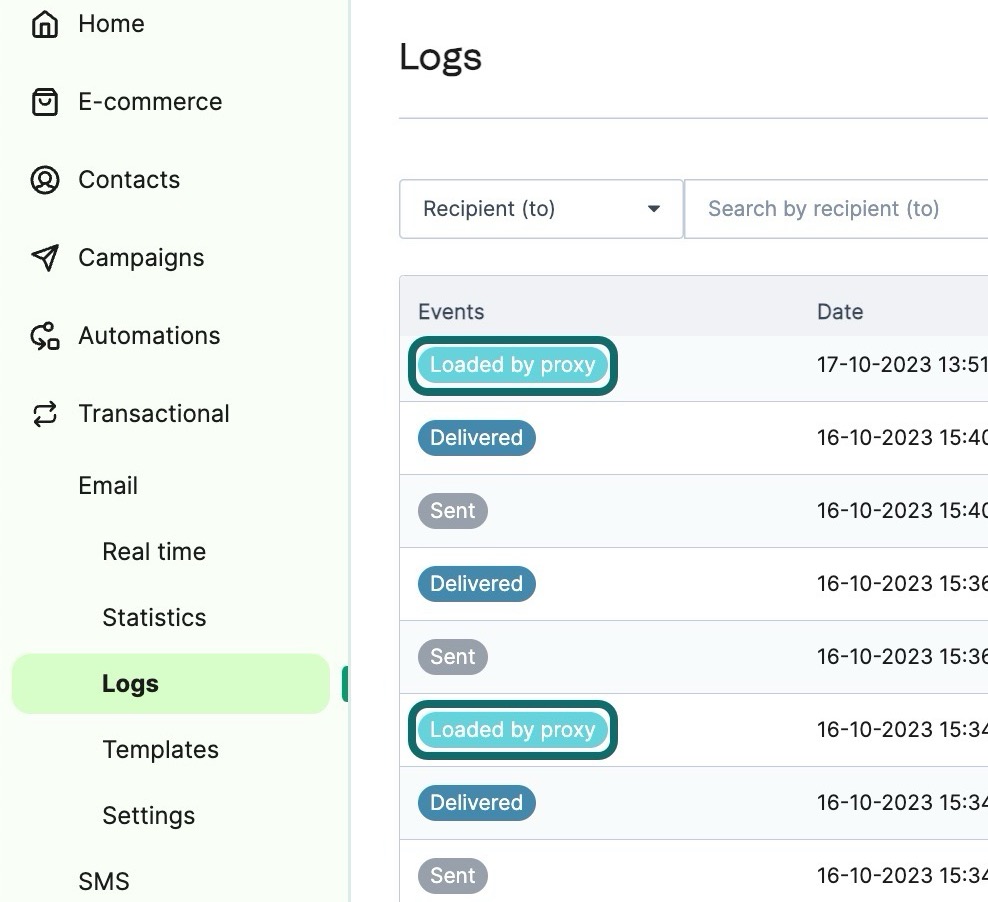 What does loaded by proxy mean in transactional logs? – Home