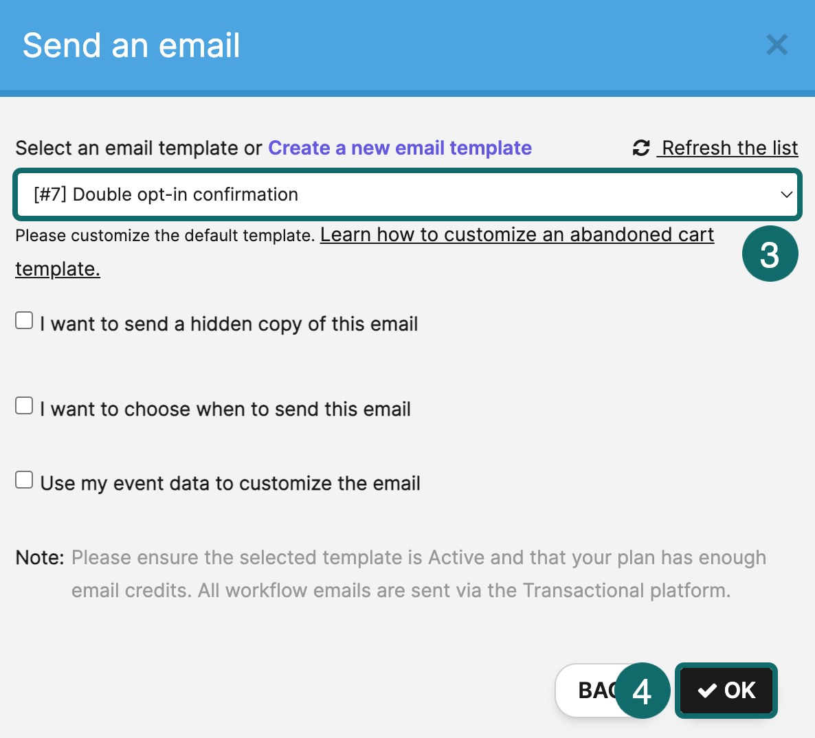 Classic editor - Set up a double opt-in subscription automation for a ...