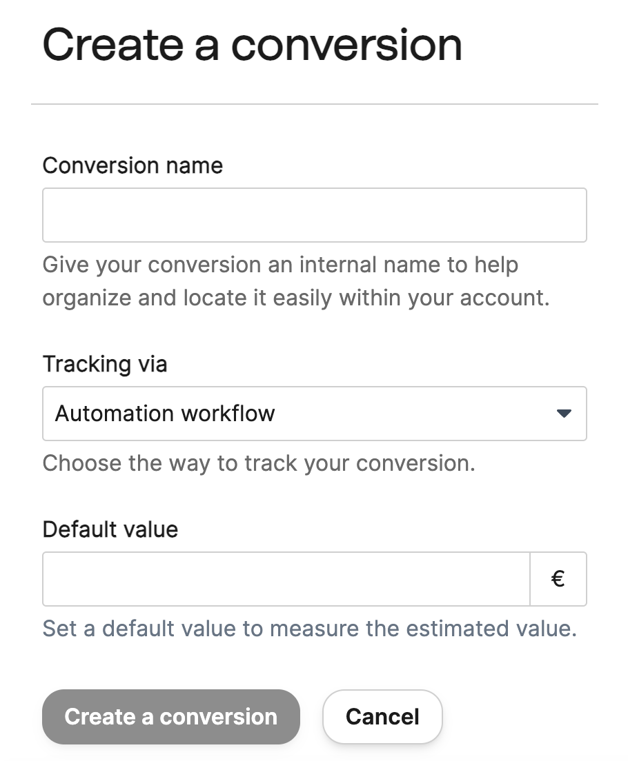 Set up conversions to measure your email marketing ROI – Home