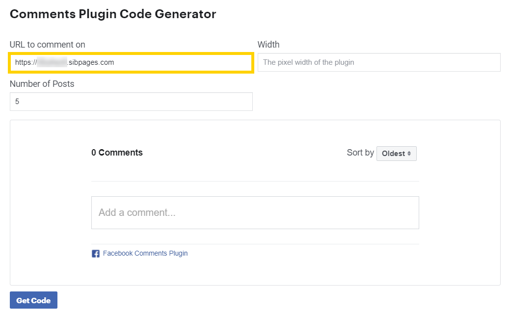 Add a Facebook comment section to your landing page – Brevo - Help Center