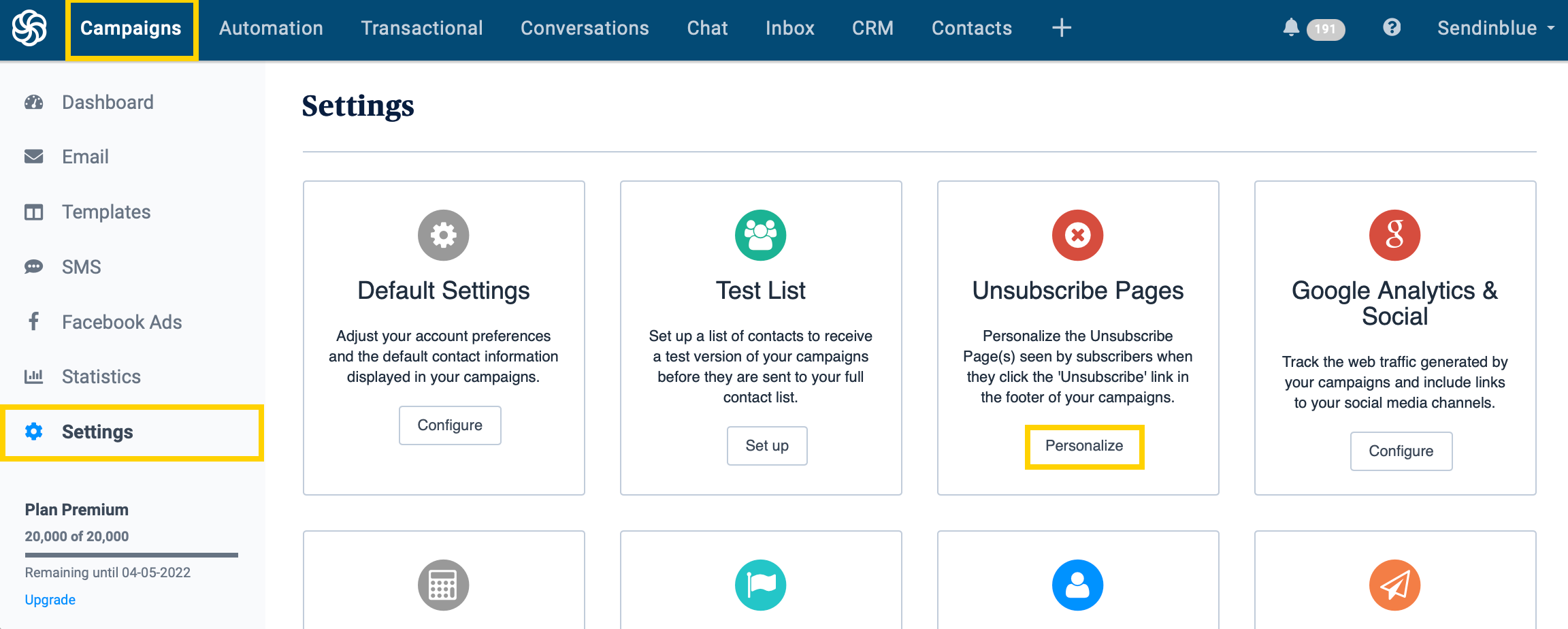 Customize an unsubscribe page to integrate into your email campaigns ...