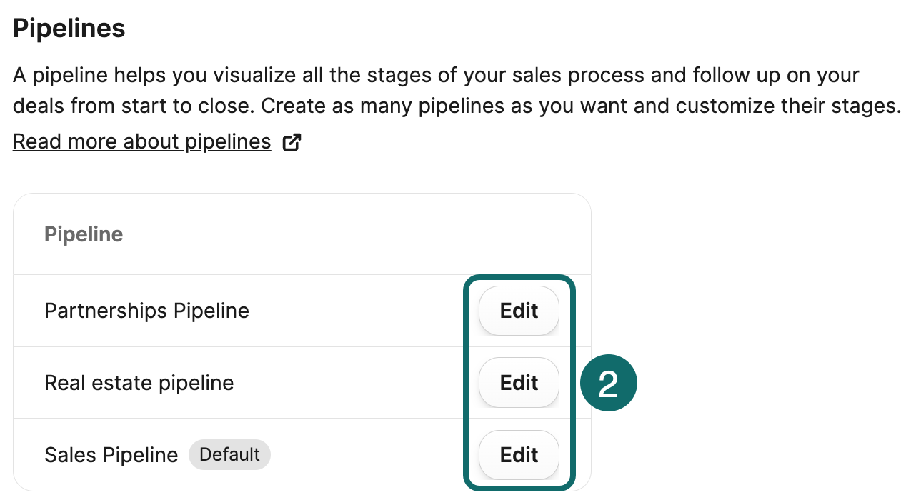 Create and manage multiple pipelines – Brevo - Help Center